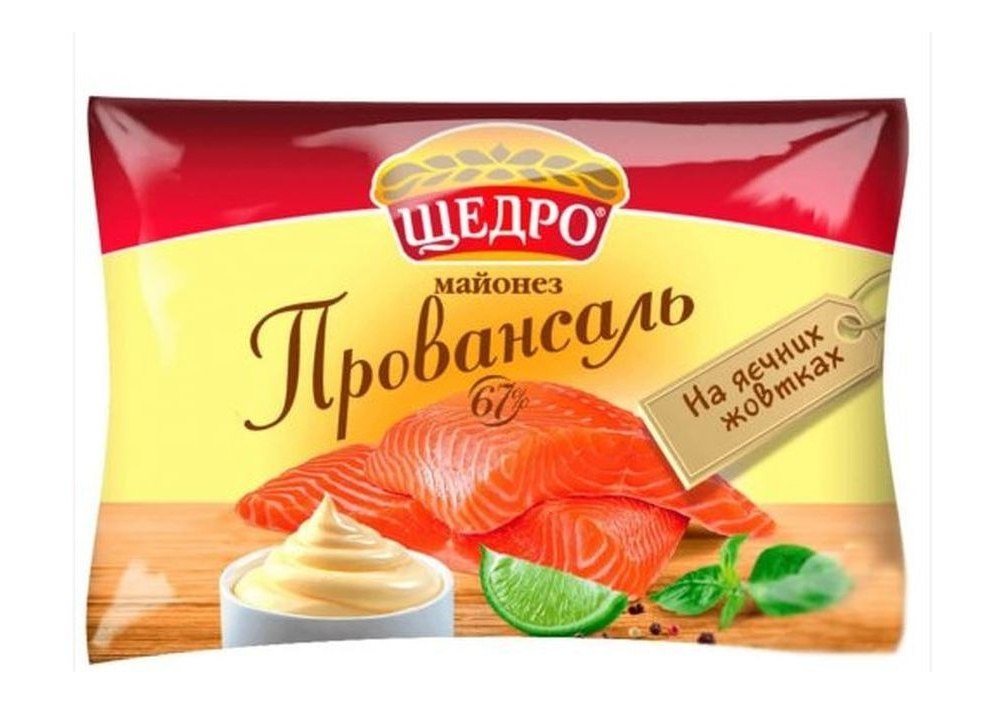 Купить Майонез Щедро Провансаль 67% ф/п, 190 гр - ПАПИРУС