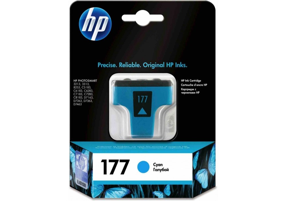 Купить Картридж HP PS 3213/3313/8253 (C8771HE) № 177 голубой, 4мл, ориг ...